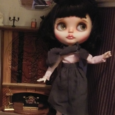 Pocket Tiny White Teddy Bear Toy. Handmade Small Unique Gift. Blythe ...