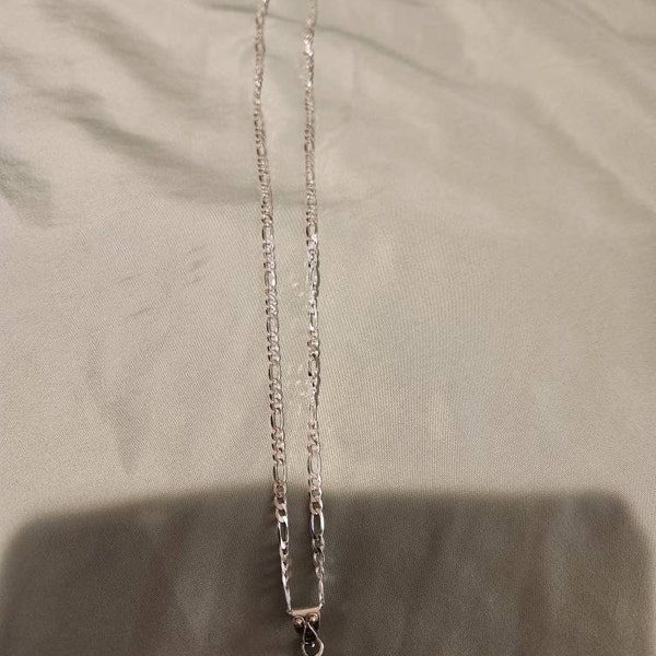Italian Sterling Silver Figaro Chain Necklace 925 Made in Italy - Etsy
