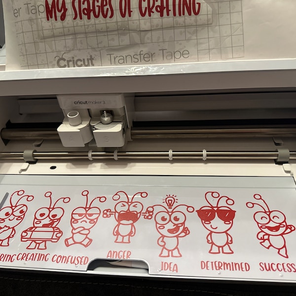 7 Stages of Crafting SVG, Cricut Cutie Stages of Crafting, SVG Files ...