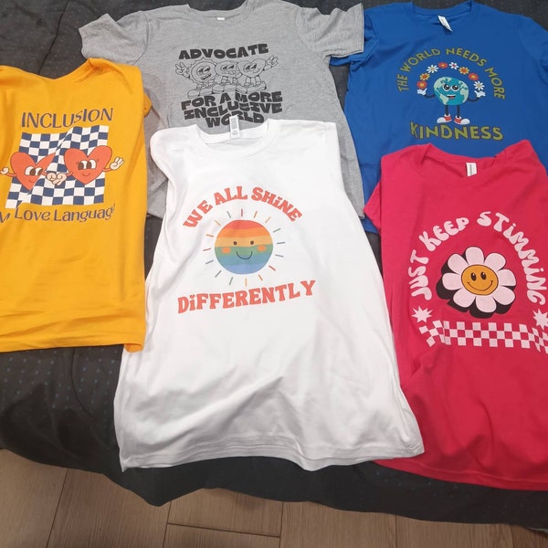 We All Shine Differently 8x10 Poster, Neurodiversity Affirming Poster ...