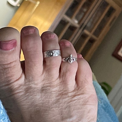 Greek Key Toe Ring Silver Toe Ring Sterling adjustable - Etsy