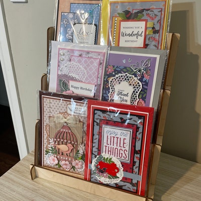 3/4/5 Tier Unfinished Wood Stand for Craft Fairs Booth, Trade Show ...