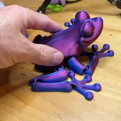 Cute Flexi Print-in-place Frog STL File for 3D Printing - Etsy