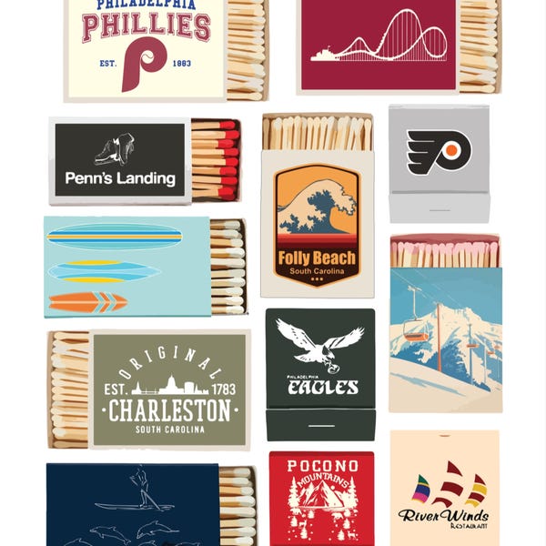 Custom Matchbox Design - Label Only! Personalized Matches for Weddings ...