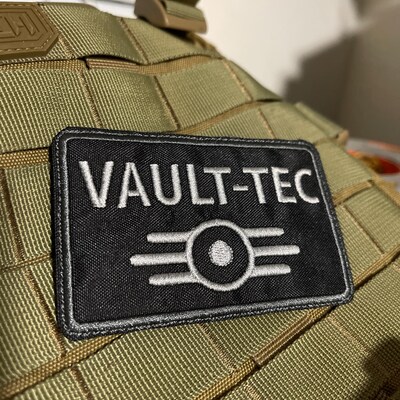 Fallout 76 and 111 Emblem Logo Gear Iron-on Embroidered Patch, Custom ...