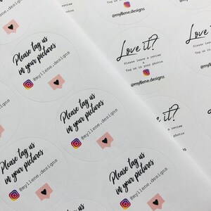 35x Review Stickers, Thank You for Your Order Stickers, Please Leave a ...