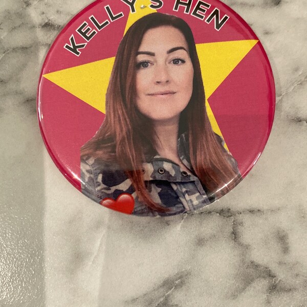 Personalised Hen Party Badges. Photo Badges, 58mm, Hen Do Badge, Hen ...