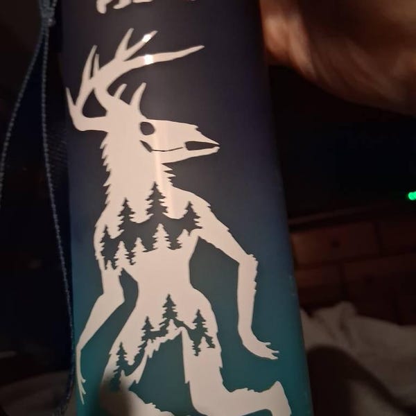 Wendigo Car Decal Wendigo Sticker Bumper Sticker for Cars Cryptid Vinyl ...