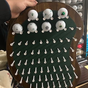 Putting Green Shaped Golf Ball Display - Etsy