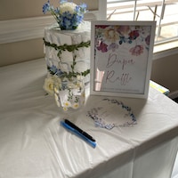 Diaper Raffle Sign Baby in Bloom Baby Shower, Spring Flowers Baby ...