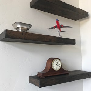 Matte Distressed Floating Shelf - Etsy