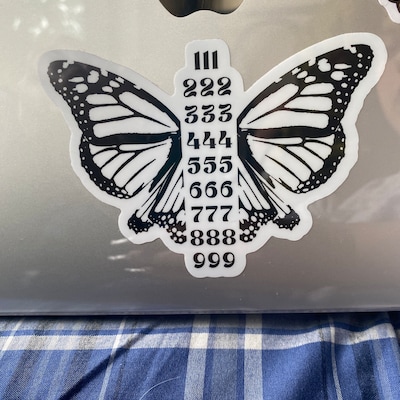 Angel Number Sticker 444, Protection, Guidance - Etsy