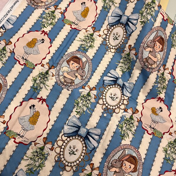 Cartoon Cute Fabric Cotton Fabric Girl Fabric Floral Fabric by Half ...