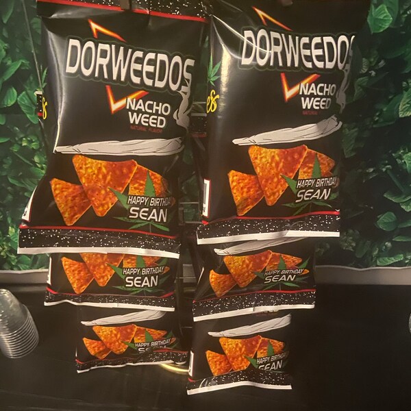 E-MAILED FILE, Hot Chip Bag, Birthday Favors, Custom Favors, Prom ...