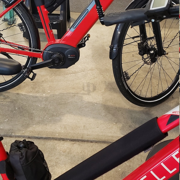 Bike Top Tube Protector Black Nylon Cordura Fixed Gear Bike Polo Frame ...