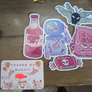 Gore Snacks Sticker Set/ Traumacore Stickers/kidcore/weirdcore/creepy ...
