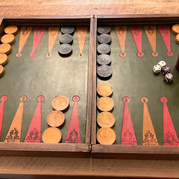 Magnificent Marquetry Backgammon Board From the Mid-1800s - Etsy