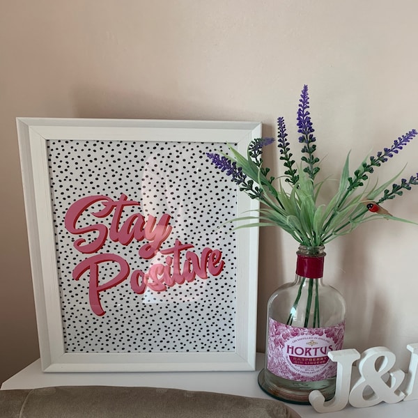 Stay Positive Dalmatian Print, Gallery Wall Art Poster - Etsy