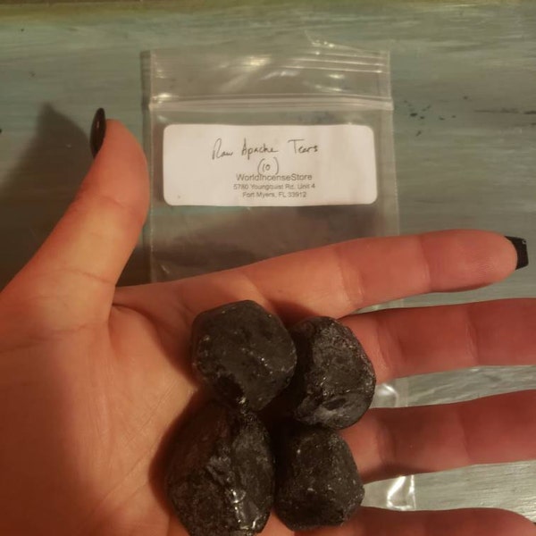 Raw Apache Tears Stones: Choose How Many Pieces (premium Quality 'A ...