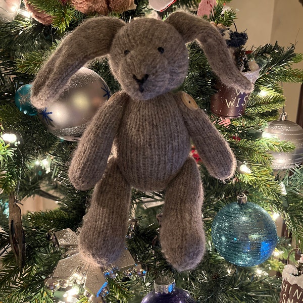 Rabbit Toy Knitting Pattern, Bunny Animal Toy Knitting Pattern, PDF ...