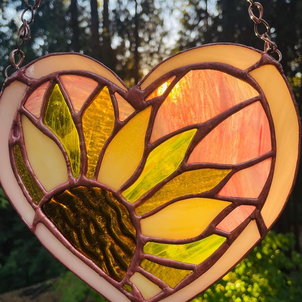 TUTORIAL 3D Heart Spinner full Instructions & Bonus Video Stained Glass ...