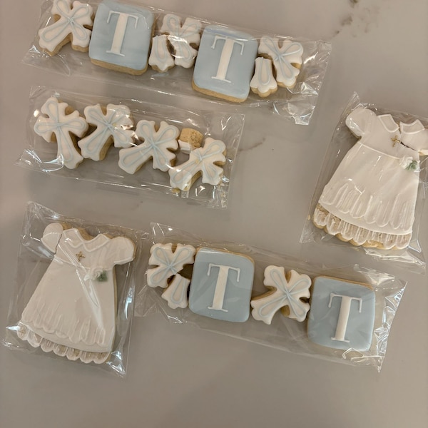 Communion Cookies Confirmation Cookies Mini Sugar Cookies / Boy Girl ...