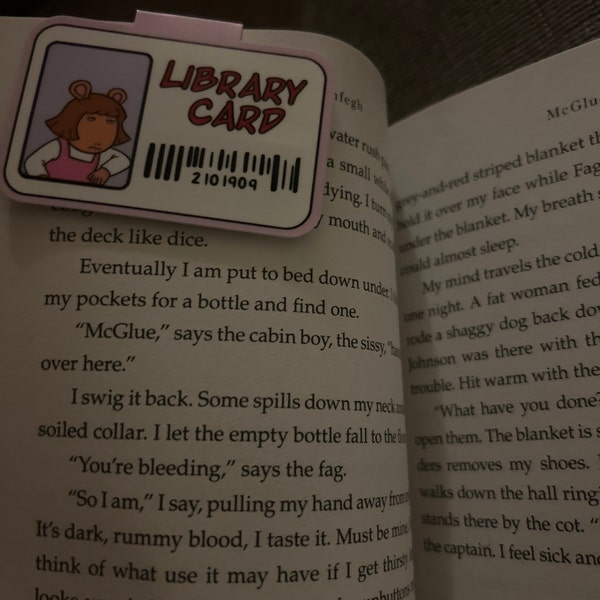 DW - Book Club - Arthur - Library Card - Gifts for Librarian - Double ...