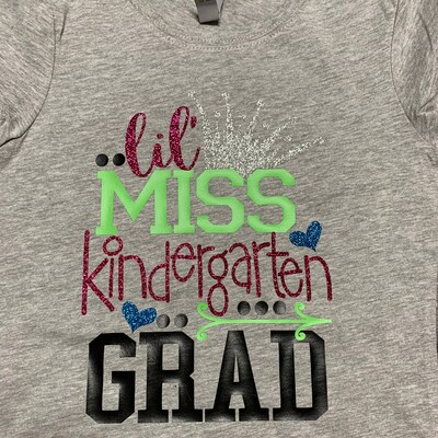 Little Miss Kindergarten Grad SVG DXF Eps and Png Files for Cutting ...