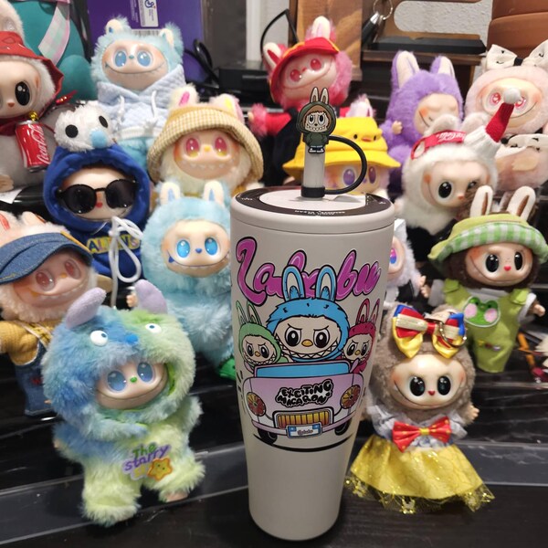 16 Oz Ready to Apply Labubu Cup Wrap, Labubu UV DTF Decal, 20oz Labubu ...