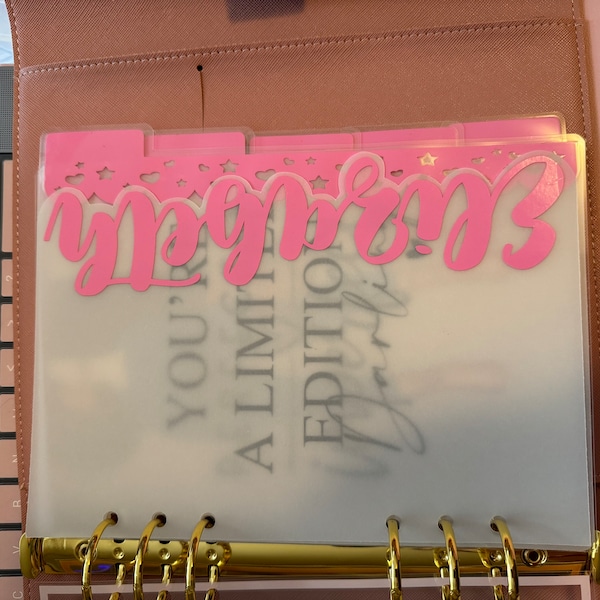 Planner Dividers Gothic Clear Planner Dividers Holographic Planner Goth ...