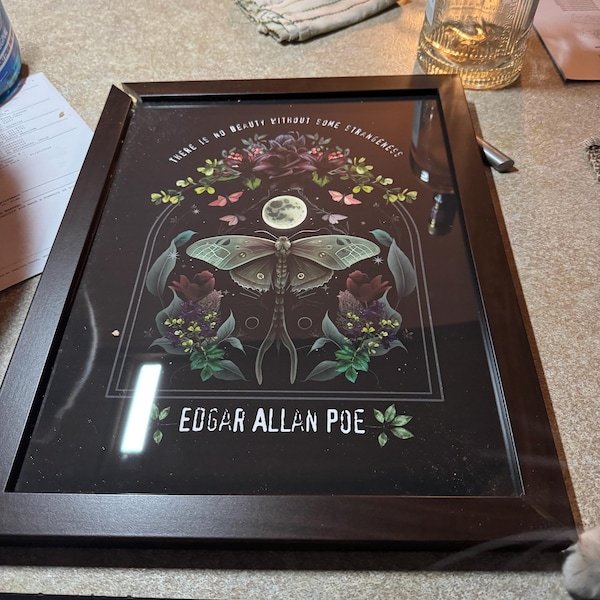 Edgar Allan Poe Dark Academia Original Design Gift Poster Archival ...