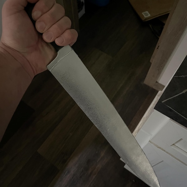 Foam Buck Knife, Foam Scream Knife Prop, Ghost Face Prop Knife (blood ...