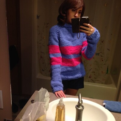 Frisk Sweater S M L Made to Order Video Game Protagonist Shirt - Etsy