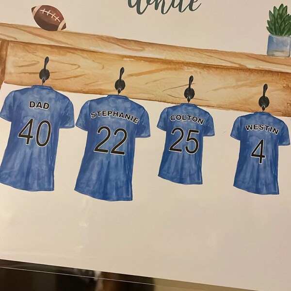 Fathers Day Football Gift - Fathers Day Print - Football Print - Daddy ...