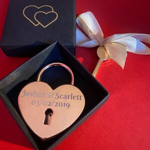 Custom Personalized Padlock, Engraved Padlock, Love Lock, Couples Gift ...