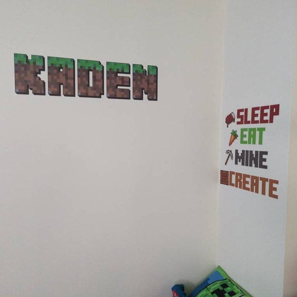 Personalized Gamer Name Wall Decal - Inspired Game Wall Decal - Gaming ...