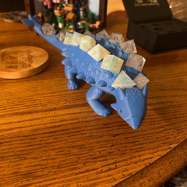 Angus the Ankylosaurus Dino Dice Holder | Dungeons and Dragons Dice ...