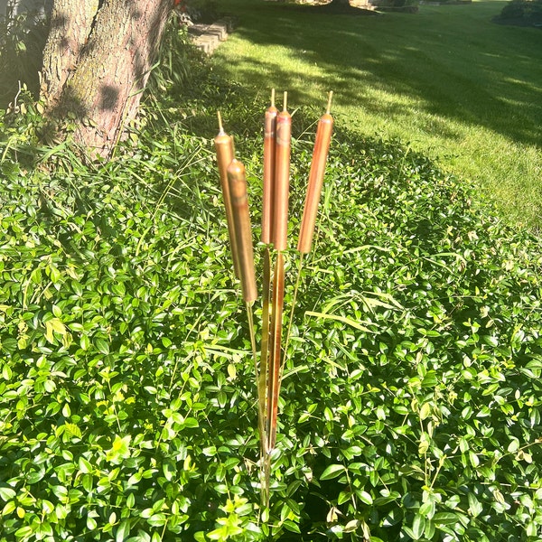Copper Cattail Wind Chimes - Etsy