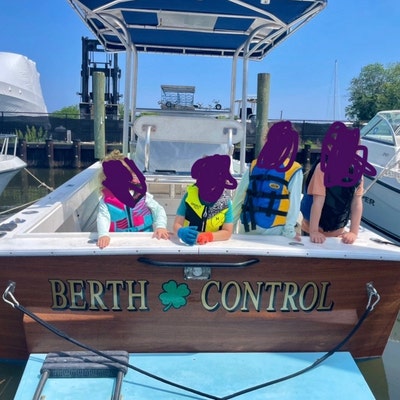 Boat Name Lettering Boat Transom Decal Boat Stickers Boat Decals Boat ...