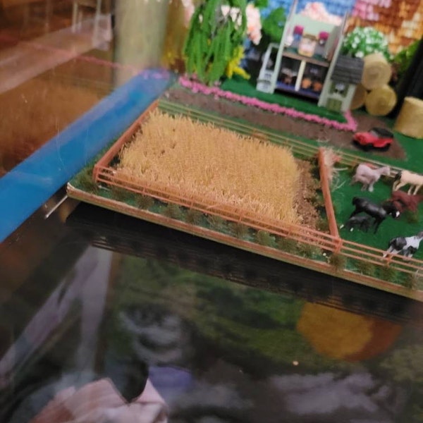 Miniature Rice Field Grass Model HO Scale 1:87 Train Railway ...