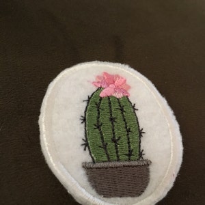 Mini Potted Cactus Machine Embroidery Design. Small Cacti Machine ...