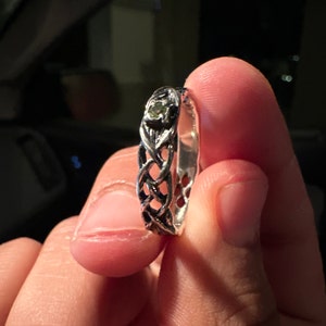 Vintage Fairycore Silver Band Enchanted Forest Mystical Ring, Unique ...