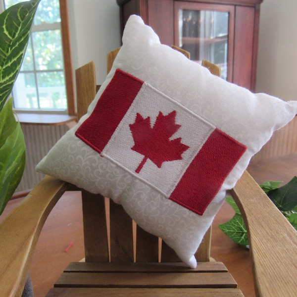 Canada Flag Machine Embroidery Design, 2.5x2.5, 4x4 and 5x7 Hoop, Flag ...