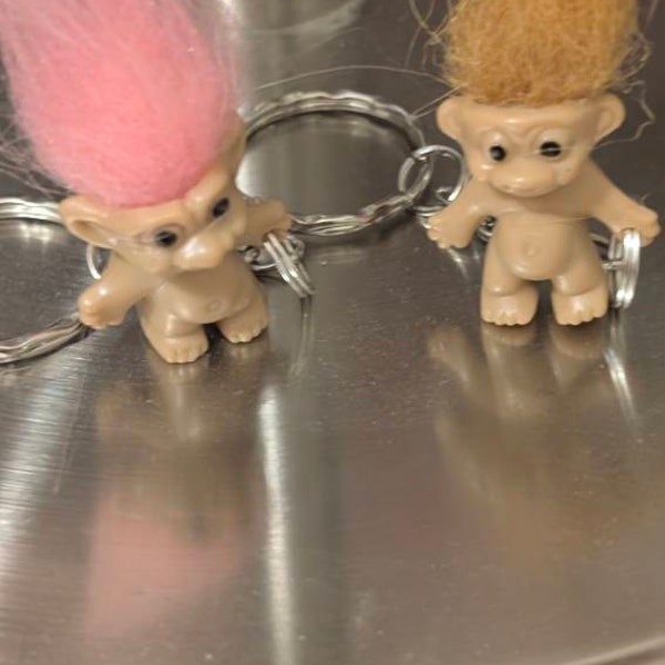 Troll Keyrings/keychains | Emo Cute Goth Hip Kitty Cat Retro 80s 90s ...