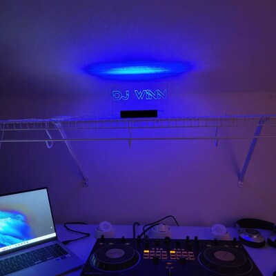 Dj Led Sign, Personalized Dj Gift, Dj Logo Design, Dj Lights, Music ...