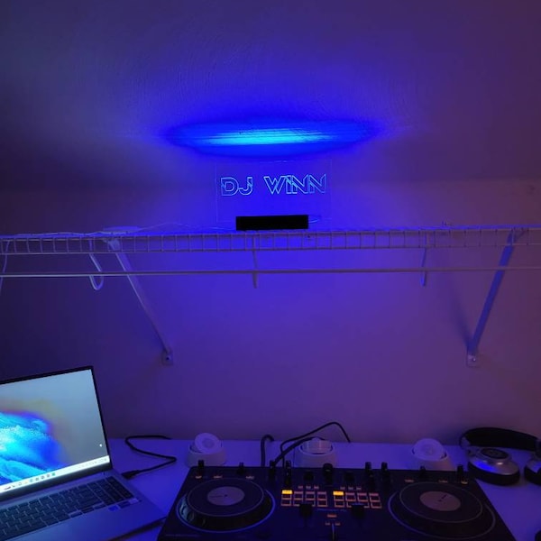 Dj Led Sign, Personalized Dj Gift, Dj Logo Design, Dj Lights, Music ...