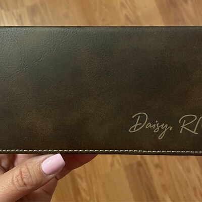 Personalized Checkbook Cover Leather Checkbook Checkbook - Etsy