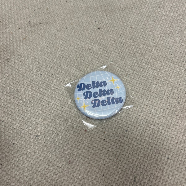 Tri Delta Greek Boots Button - Etsy