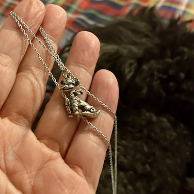 CORNWALL PIXIE IMP Charm Vintage Sterling Silver Full 3 D on Mushroom ...