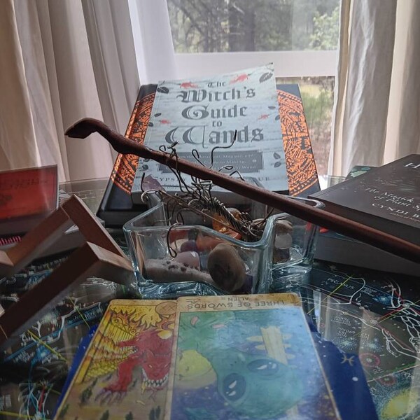 The Zodiac Wizard Wand 13 Inches Poplar Wood Witches Wand Astrological ...